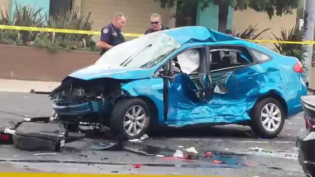 Modesto car crash September 30 by briggsmore - YouTube