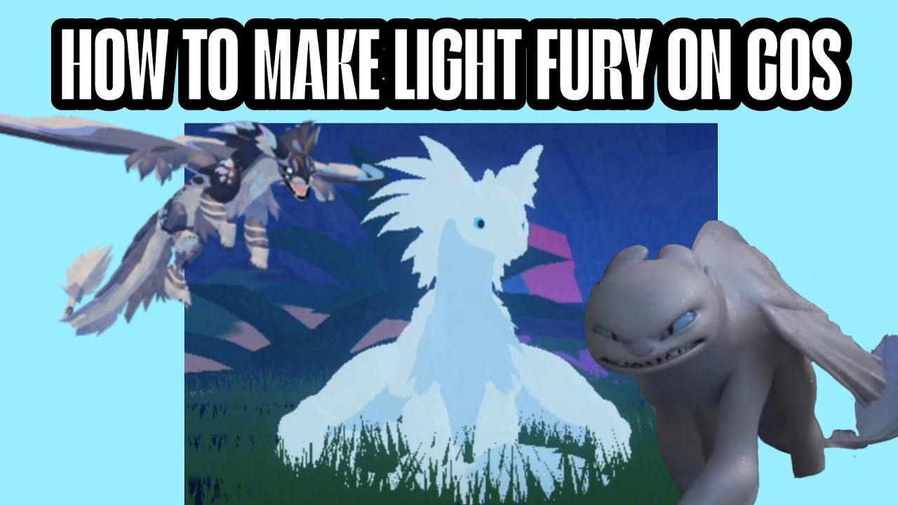 How to Make Light Fury in Creatures of Sonaria | Roblox HTTYD COS ...