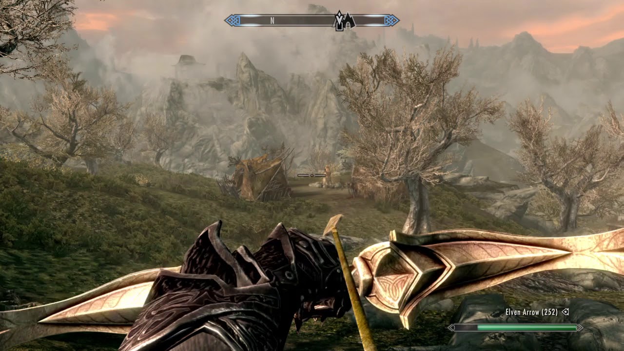 Skyrim Special Edition: Sunhallowed Elven Arrow Shot - YouTube