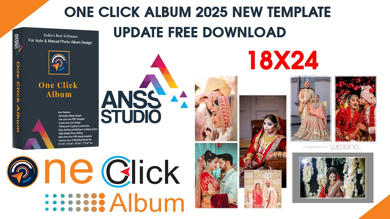 Ai Album| One Click Album Update | 18x24 Template Now | New Features ...