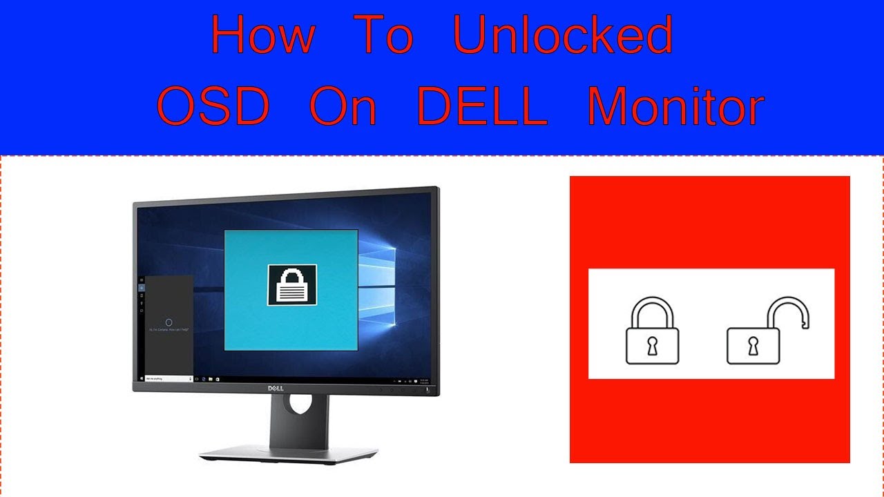 How to unlock OSD on DELL Monitor /P2317H. Remove OSD on DELL Monitor # ...