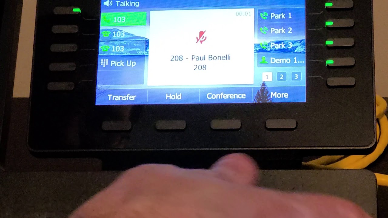 Advanced Hosted Services Transfering a call - YouTube
