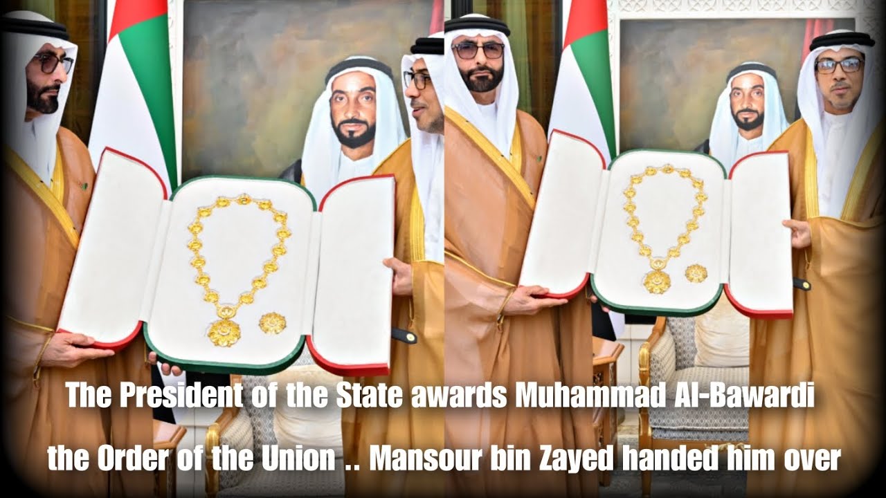The President awards Muhammad Al-Bawardi the Order of the Union Mansour ...