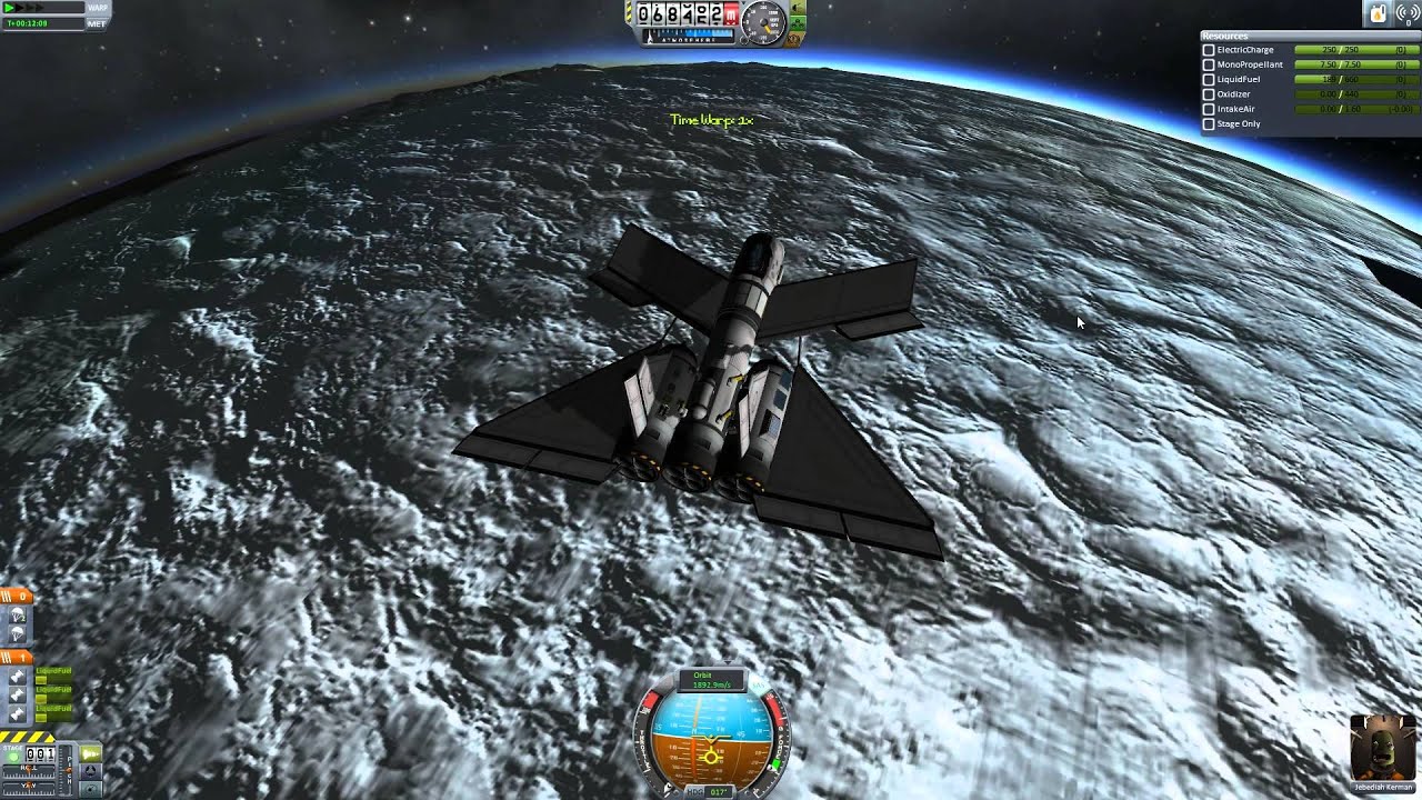 KSP - Spaceplane flight to Ice Caps - YouTube