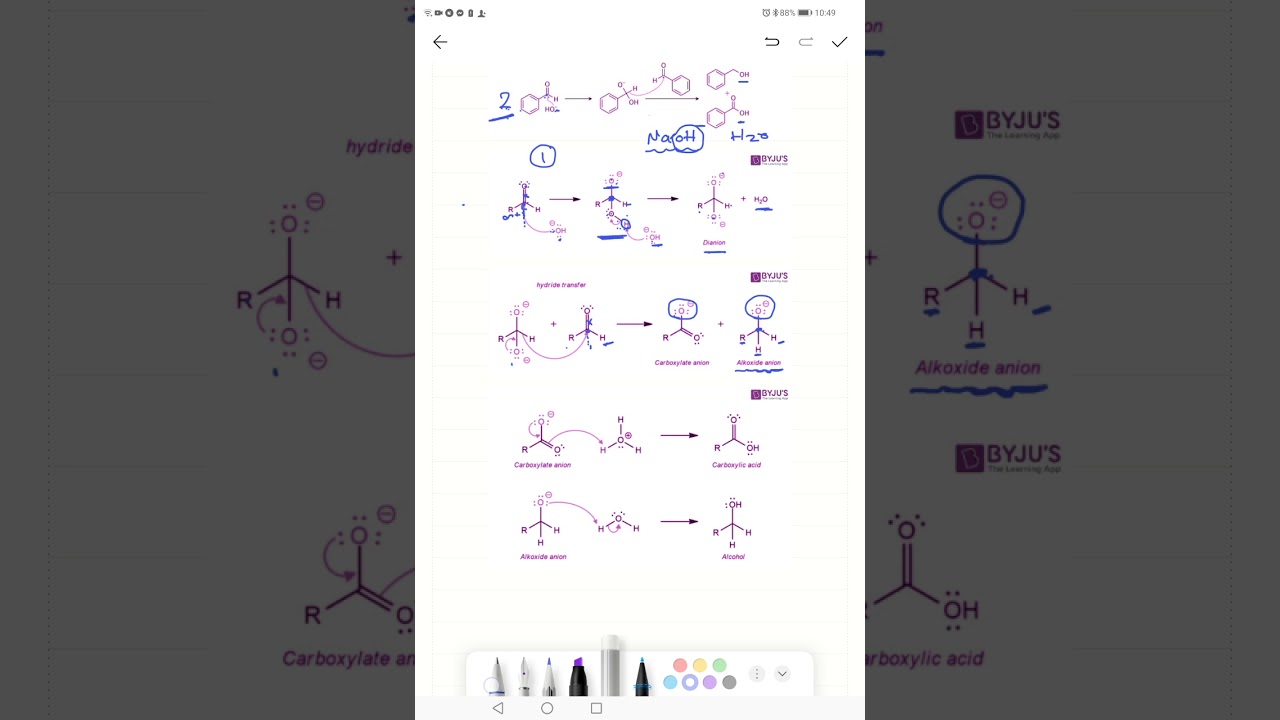 Cannizzaro reaction and mechanism - YouTube