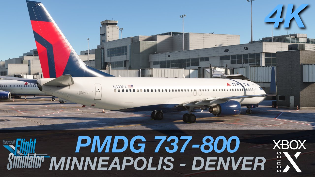 DELTA AIRLINES REALISM || PMDG 737-800 MINNEAPOLIS - DENVER ...