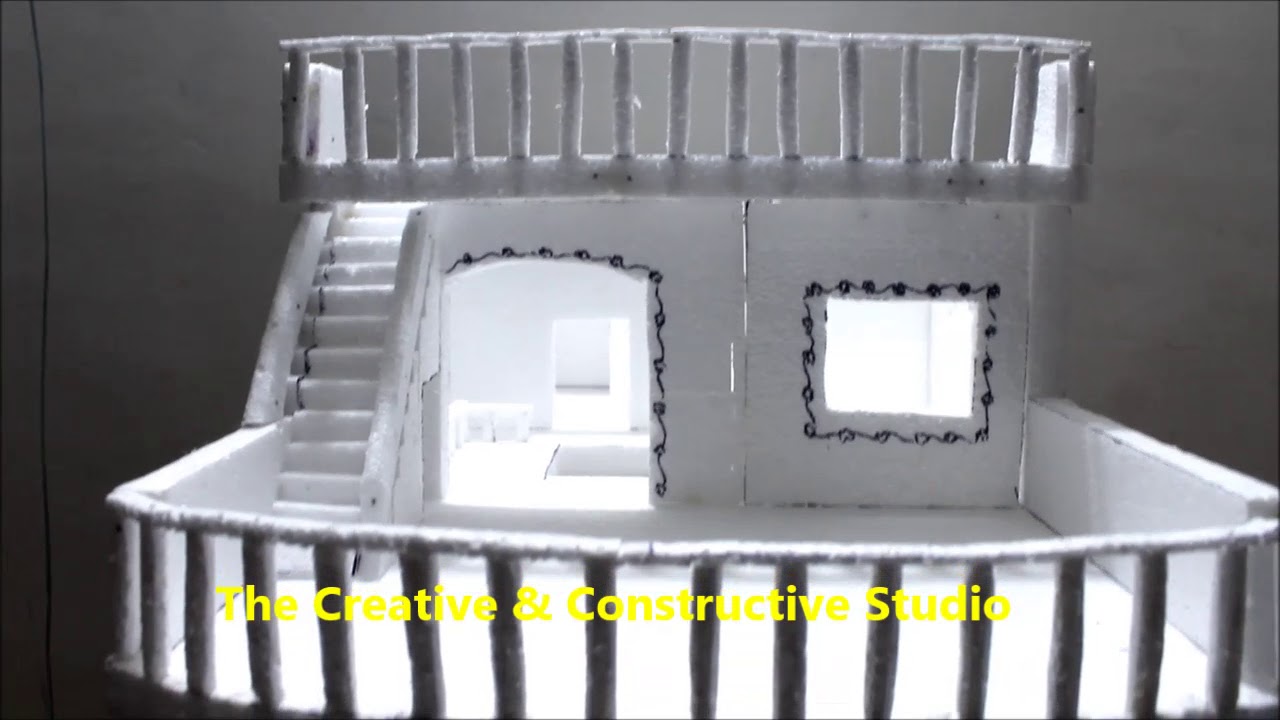 Make 3d Model of Your Home using Thermocol Sheet - YouTube