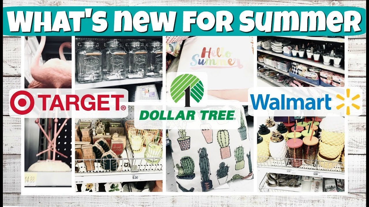 What's New for Summer? Target, Dollar Tree and Walmart Shop with me ...