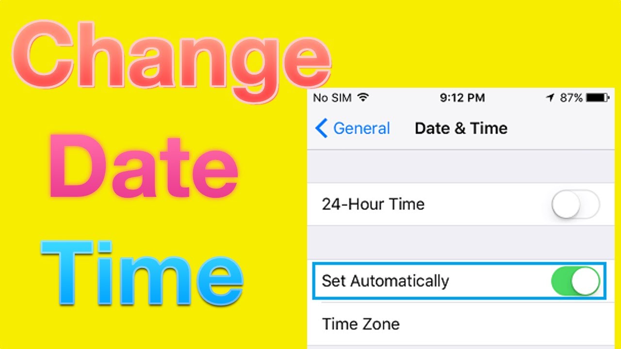 Customize Date And Time On IPhone Fix YouTube Customize Date And Time On IPhone Fix YouTube