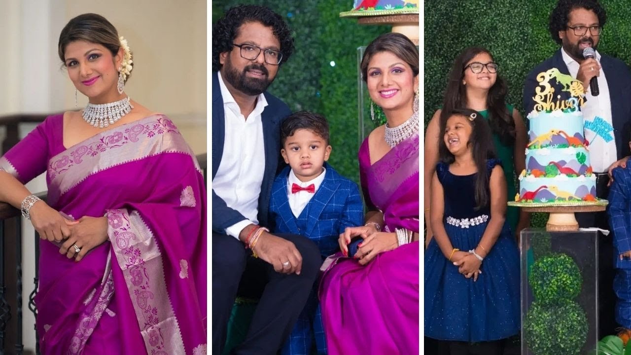 Actress Rambha Son Shivin 3rd Birthday Celebration |Actress Rambha Son ...