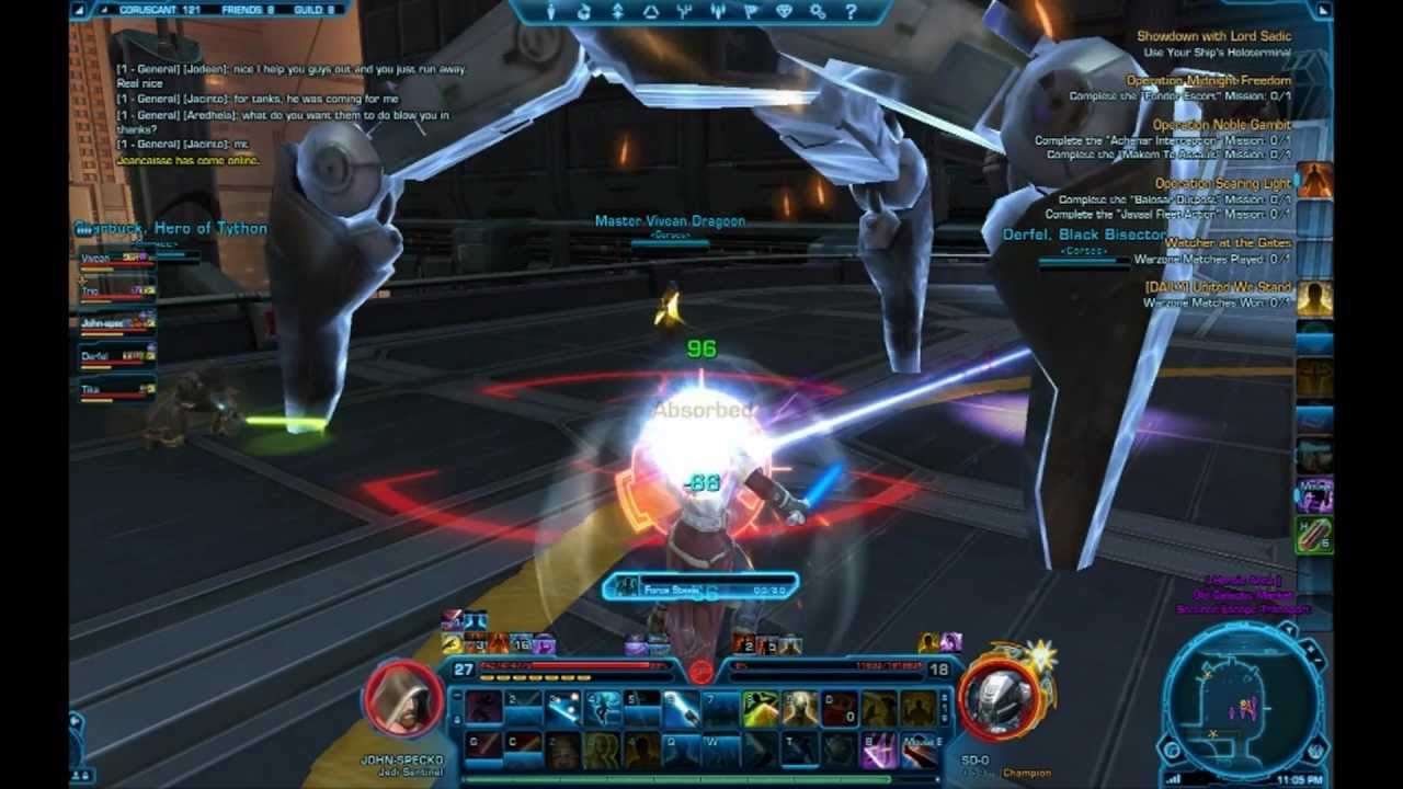 SWTOR - SD-0 Coruscant World Boss - CorSec - YouTube