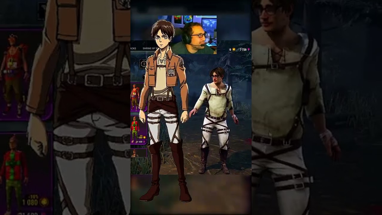 AOT Skin review #deadbydaylight #attackontitan #anime #horror - YouTube
