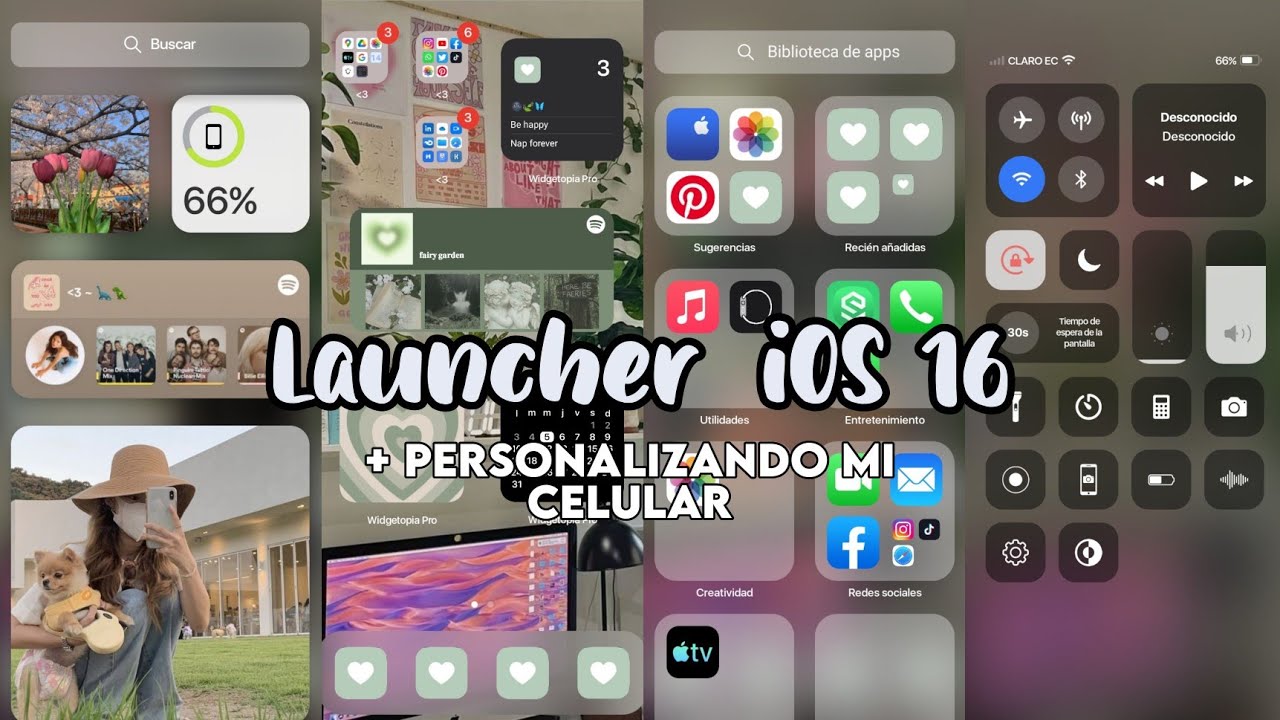 🍀 Launcher iOS 16 + personalizando mi celular - YouTube