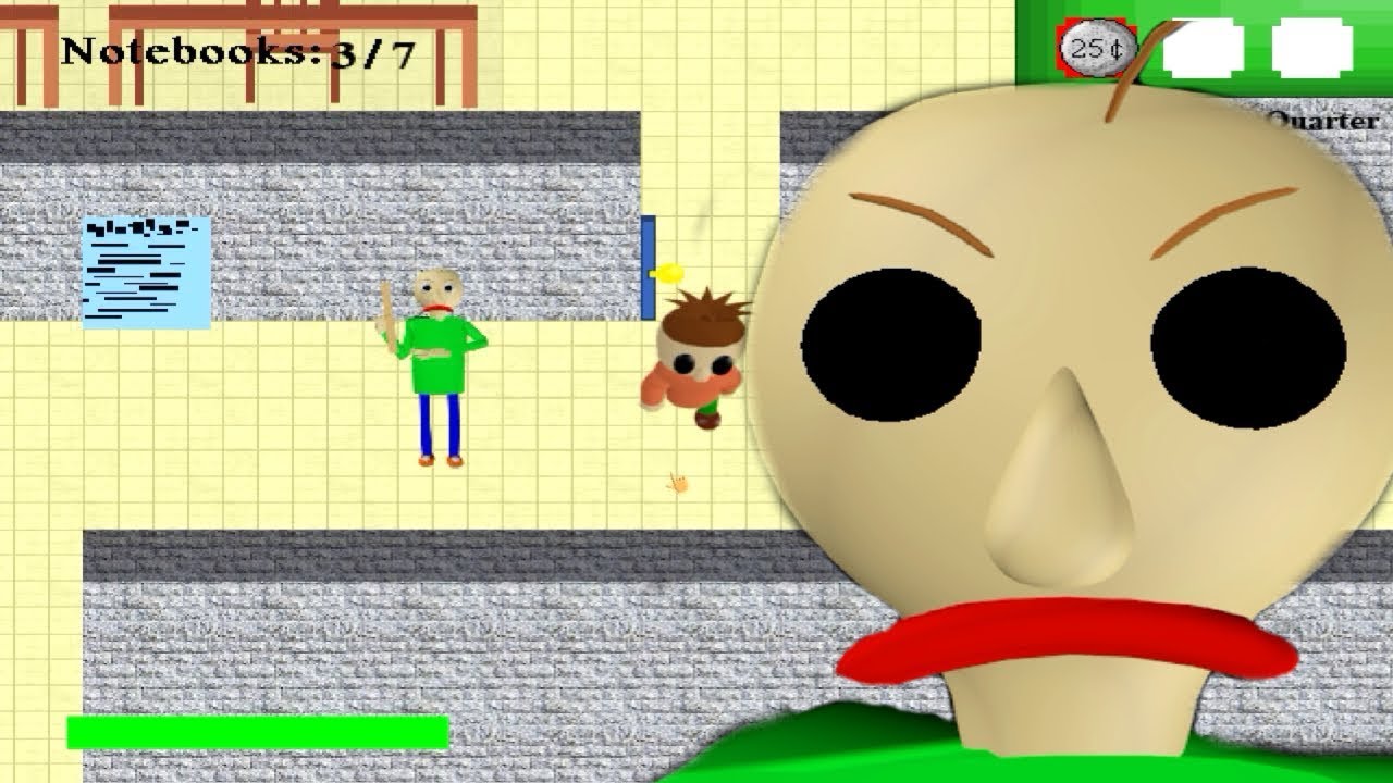 Baldi's Basics in 2D - YouTube