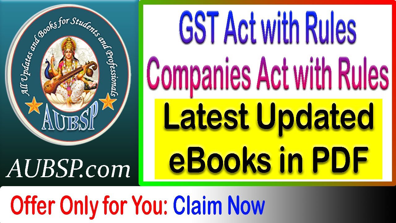 GST Act 2017 Companies Act 2013 GST And Corporate Law In PDF GST Act 2017 Companies Act 2013 GST And Corporate Law In PDF