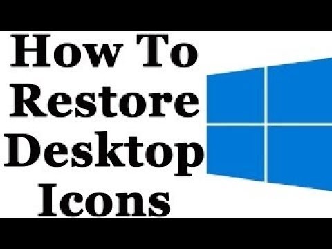 Windows 10 How To Easily Restore Missing Desktop Icon - YouTube