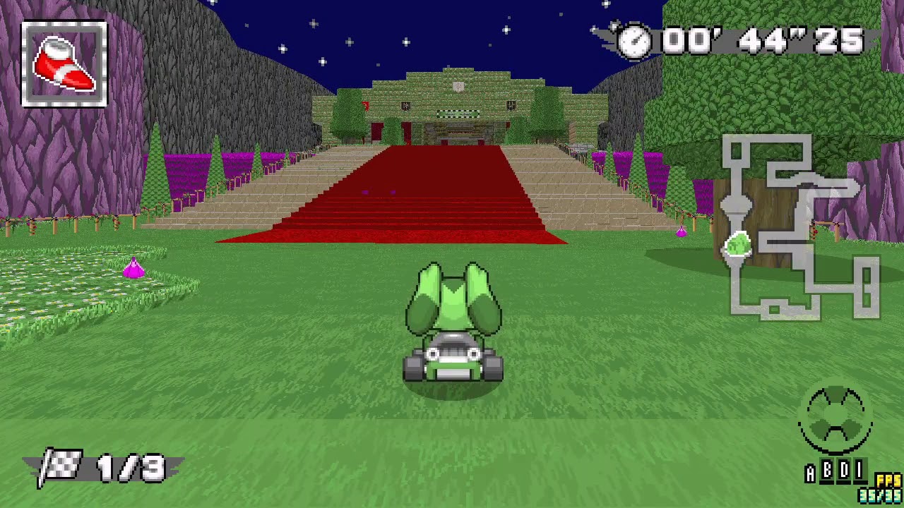 SRB2 Kart - Toxic Palace Zone 02'15"20 (Cream) (Beaten!) - YouTube