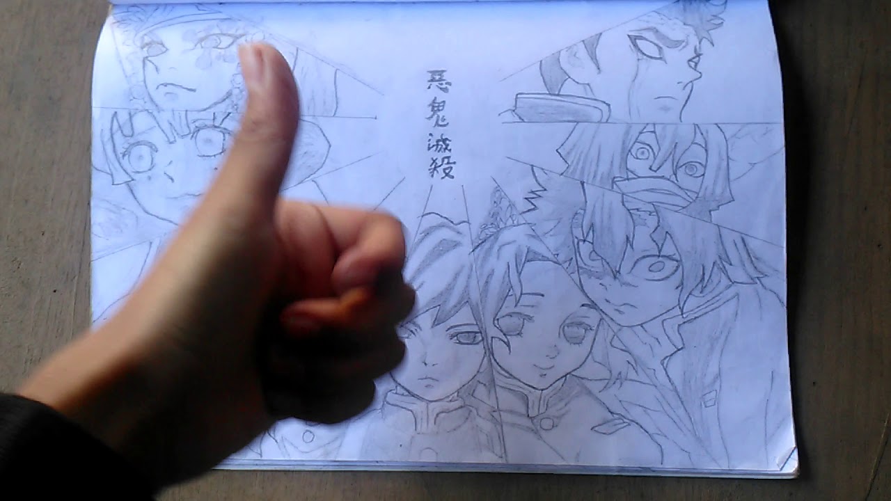 Drawing all hashiras - YouTube