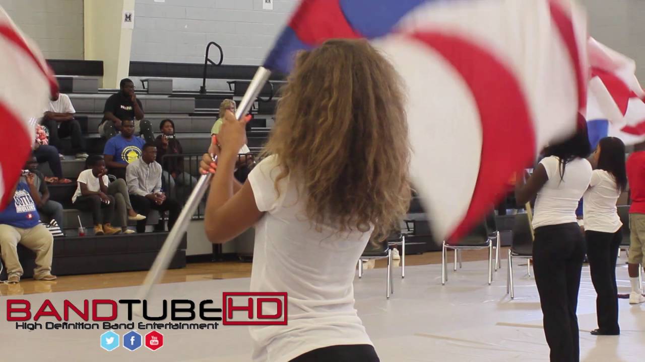 Mullins High School Flag Line (2016) - YouTube