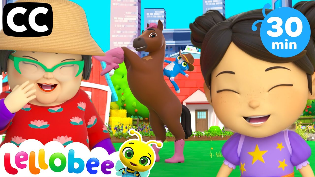 Visit Lellobee Farm! | Nursery Rhymes with Subtitles - YouTube
