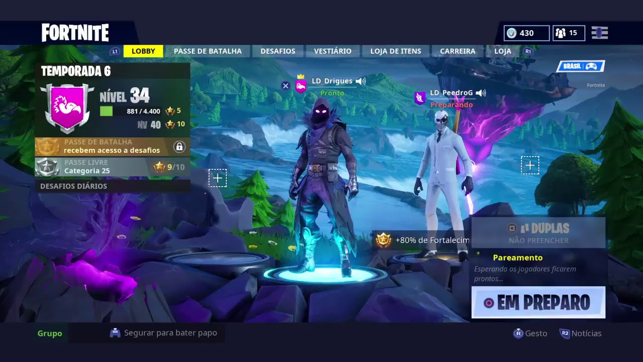 Live de Fortnite - LD_Drigues ft LD_PeedroG - YouTube