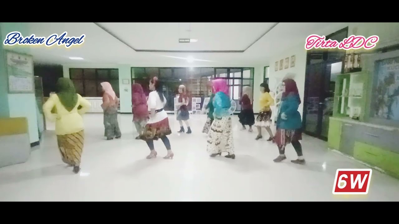 Broken Angel Line Dance/Improver/choreo : Risna Bule(INA)/Demo dance by Mimi Marny & Tirta LDC ...
