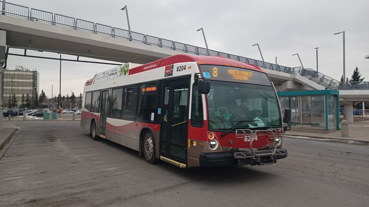 Calgary Transit #8204 Nova Bus LFS CNG - YouTube