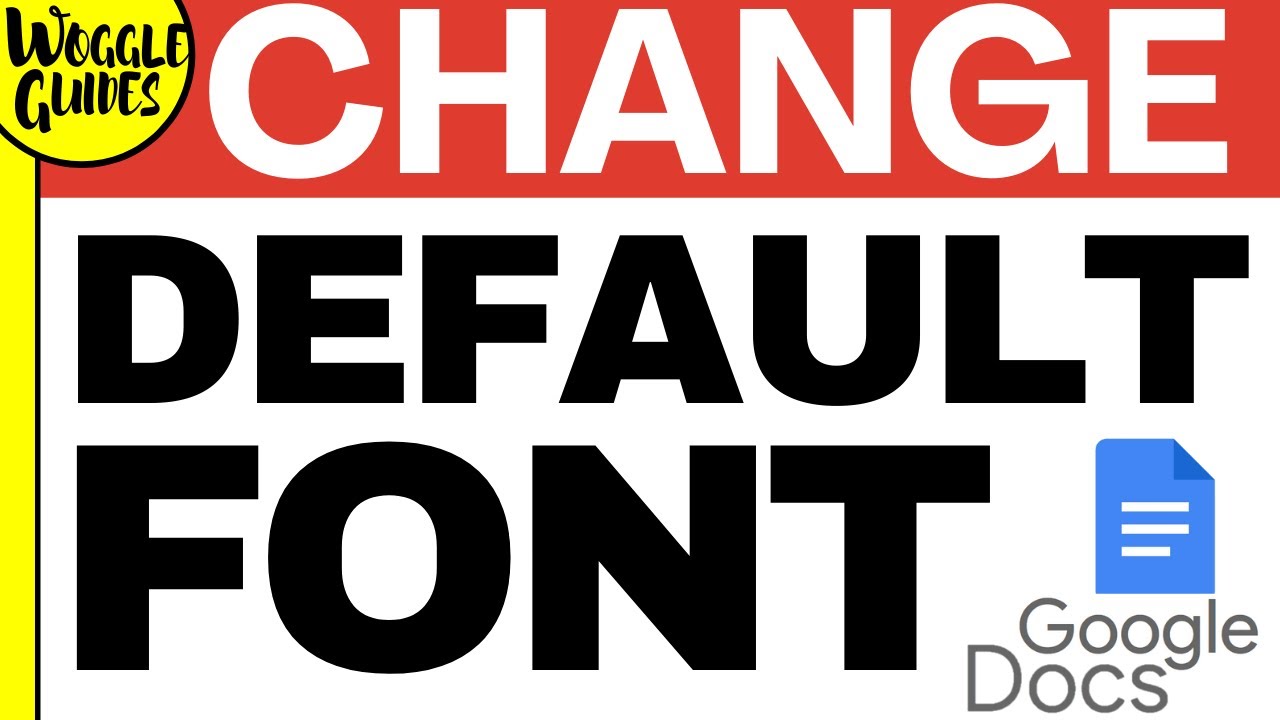 How to change default font in Google Docs - YouTube