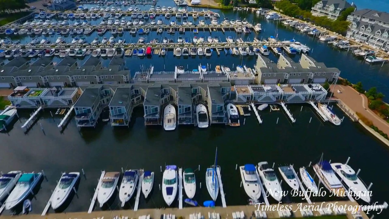 New Buffalo Michigan Aerial View. - YouTube