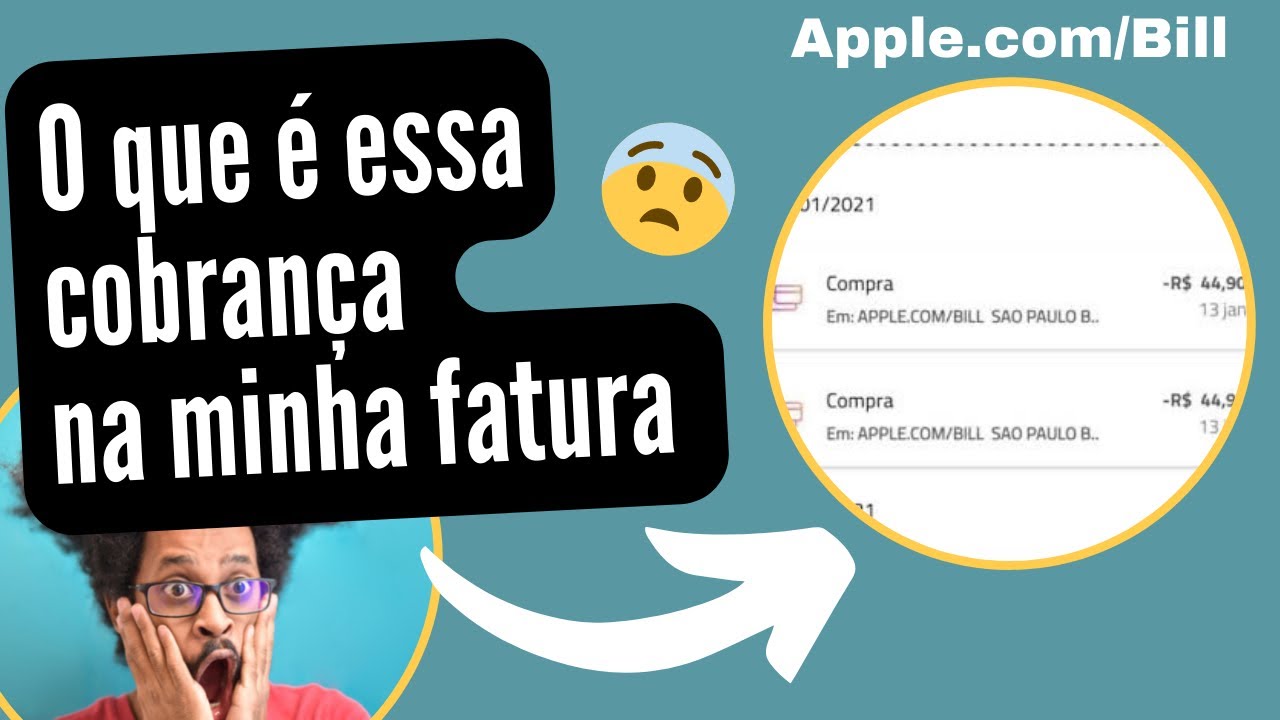 Cobrança na minha fatura Apple.com/bill - YouTube