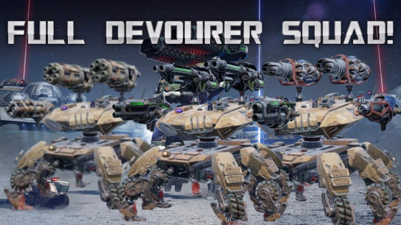 WE RAN 6 DEVOURERS! FULL DEVOURER SQUAD! HØWL CLAN GAMEPLAY! (War Robots) - YouTube