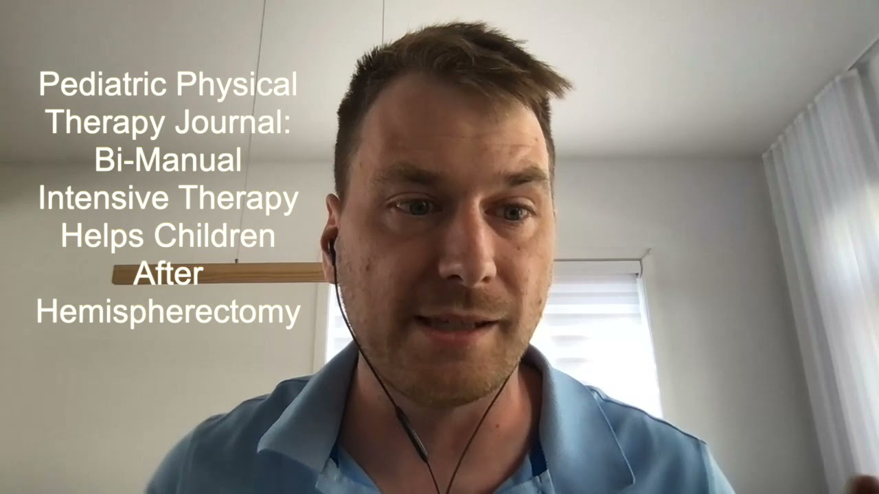 Intensive Bimanual Therapy Helps Children after Hemispherectomy - YouTube