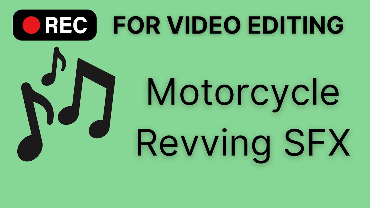 Motorcycle Revving (Sound Effect) - YouTube