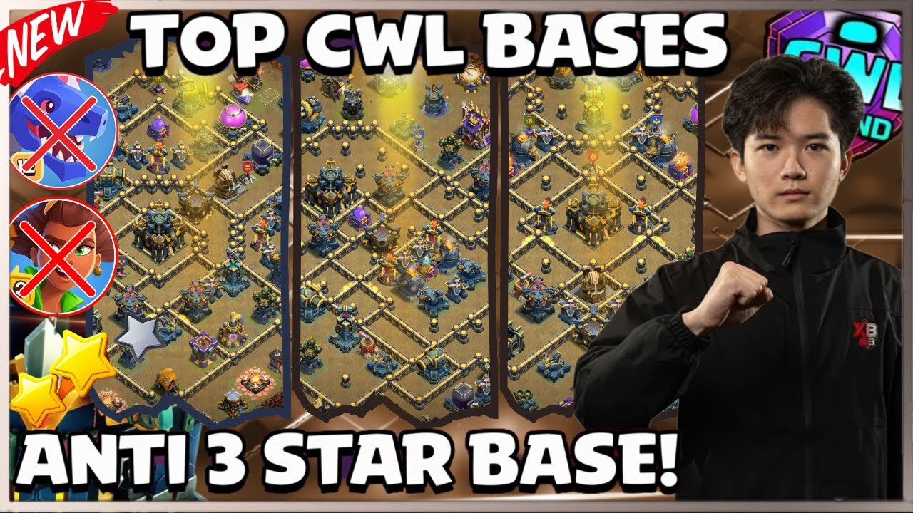 BEST-15 TH17 CWL + WAR LEAGUE - BASES ANTI 3 STAR 🔥 WAR & CWL LEAGUE ...