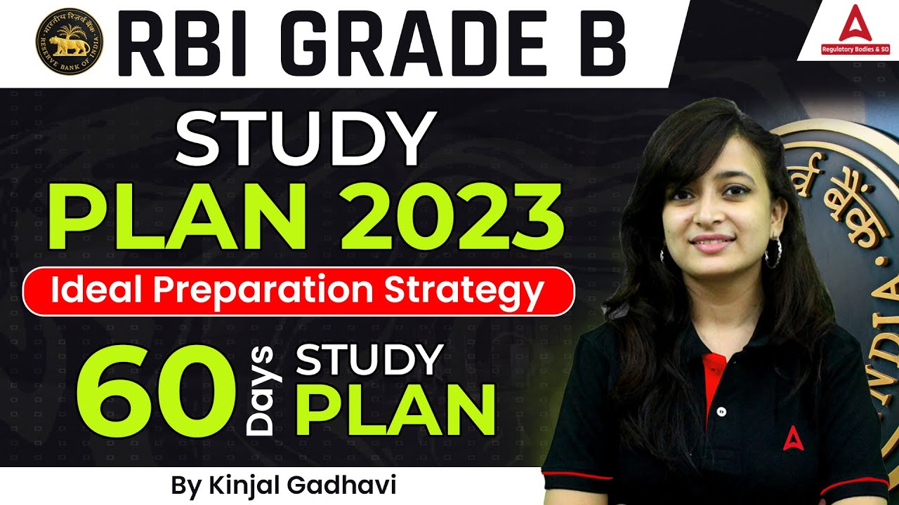 RBI Grade B Study Plan 2023 | Ideal Preparation Strategy | By Kinjal Gadhavi - YouTube