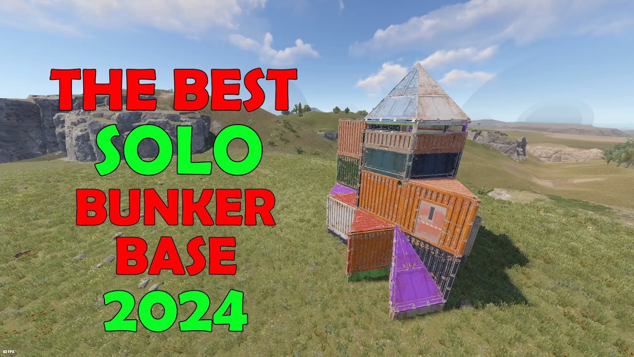 THE BEST SOLO BUNKER BASE - RUST (2024) - YouTube
