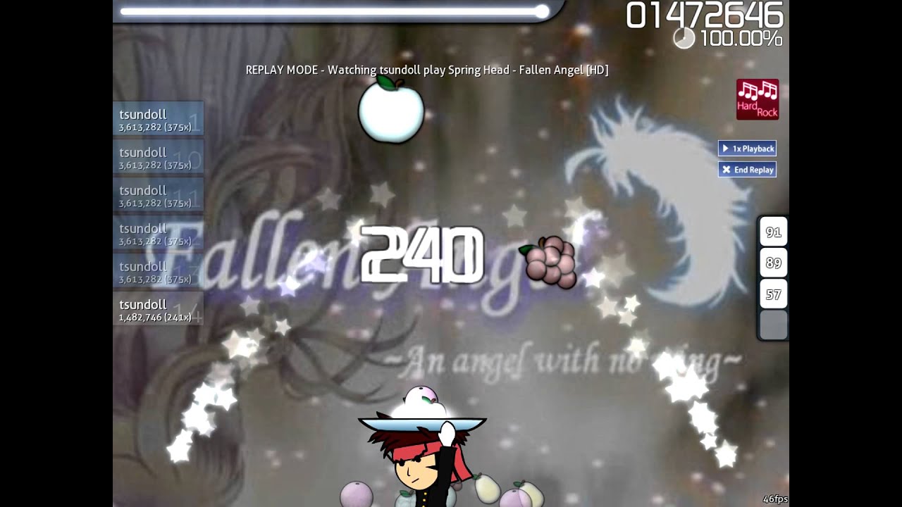 [osu! CtB] Spring Head - Fallen Angel [HD] [HR] - YouTube