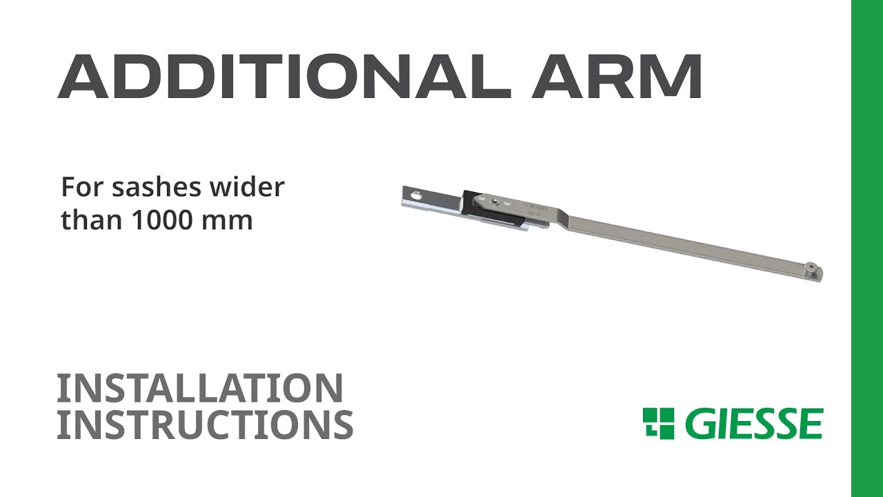 Additional arm - Instructions | Giesse - YouTube