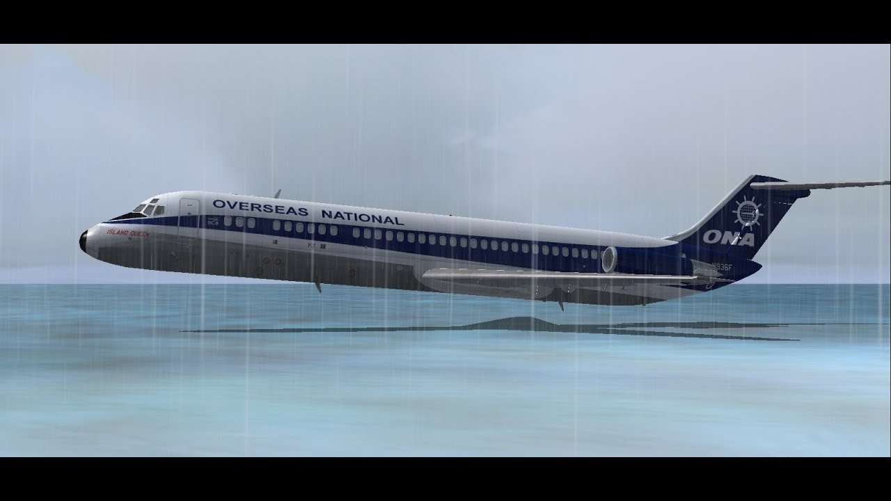 FS2004 - Ditching in The Stormy Caribbean (ALM Antillean Airlines ...
