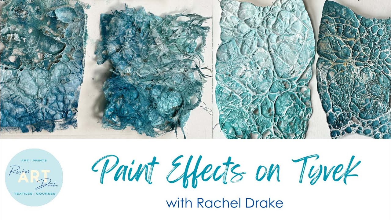 Paint effects on Tyvek - YouTube