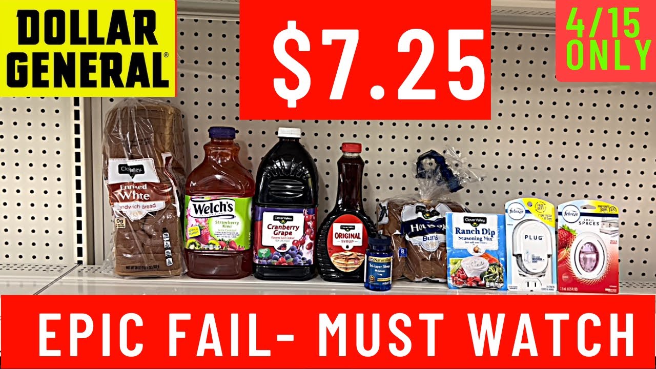 🚨Dollar General Couponing $5/$25 Haul 🚨 EPIC FAIL (All Digital Deals ...