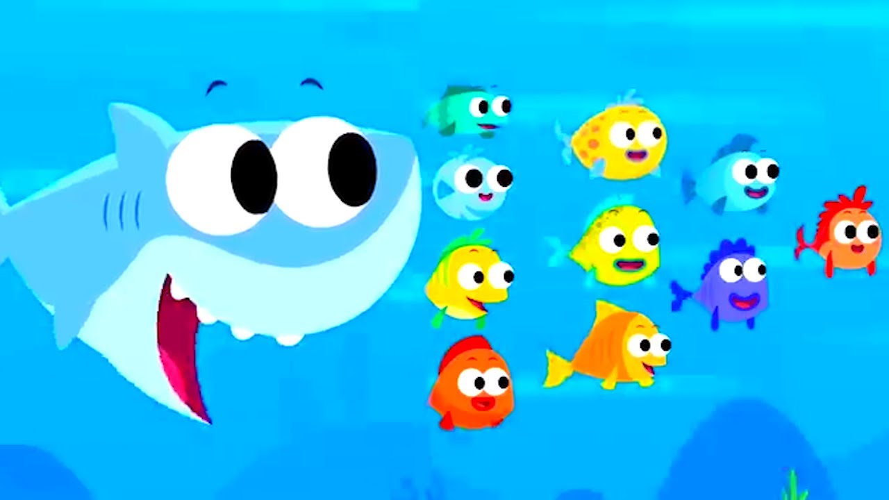 10 Little Fishes Finny The Shark Super Simple Songs Sparta Effects ...