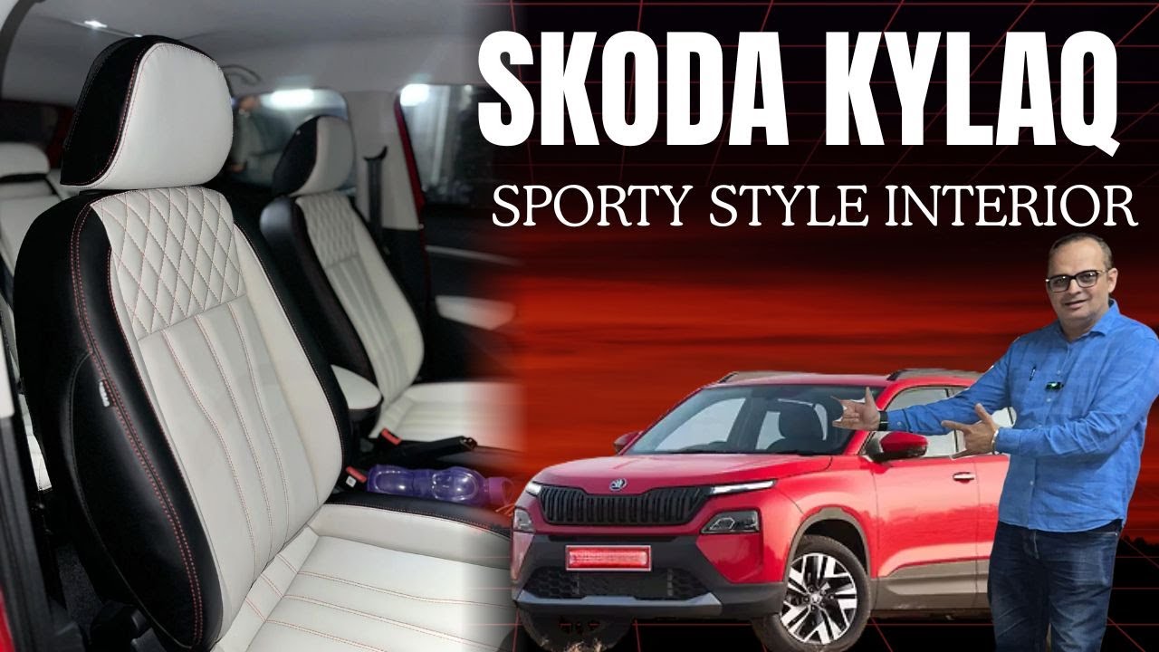 Skoda Kylaq Interior Modified | Kylaq Seat covers | Skoda Kylaq base ...