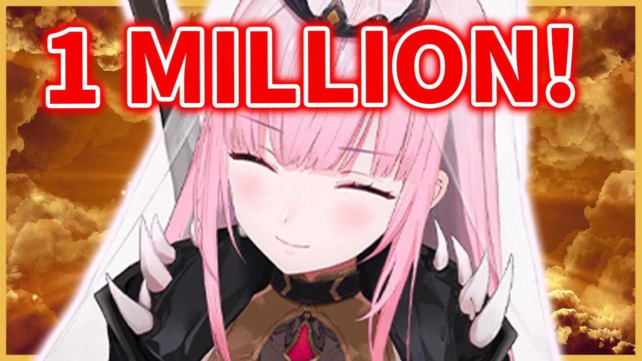 The Moment Calli hits 1 MILLION Subscribers...【Mori Calliope ...