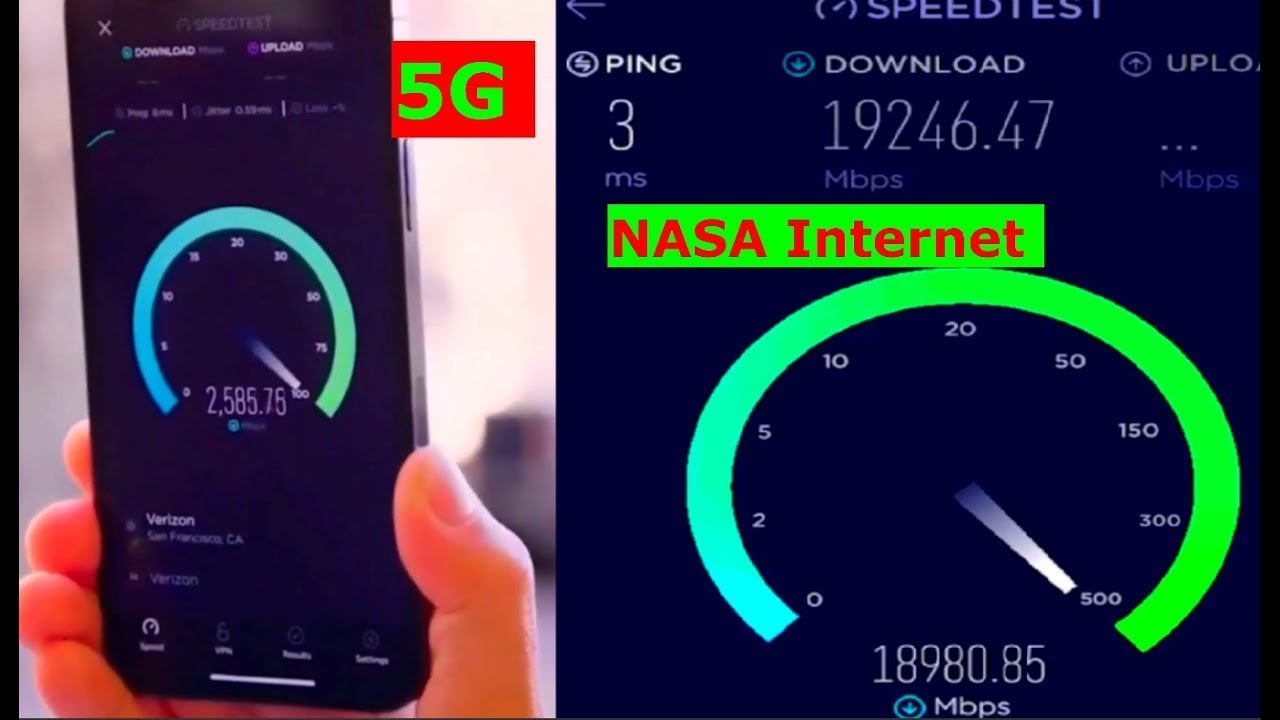 speedtest nasa and 5g - YouTube