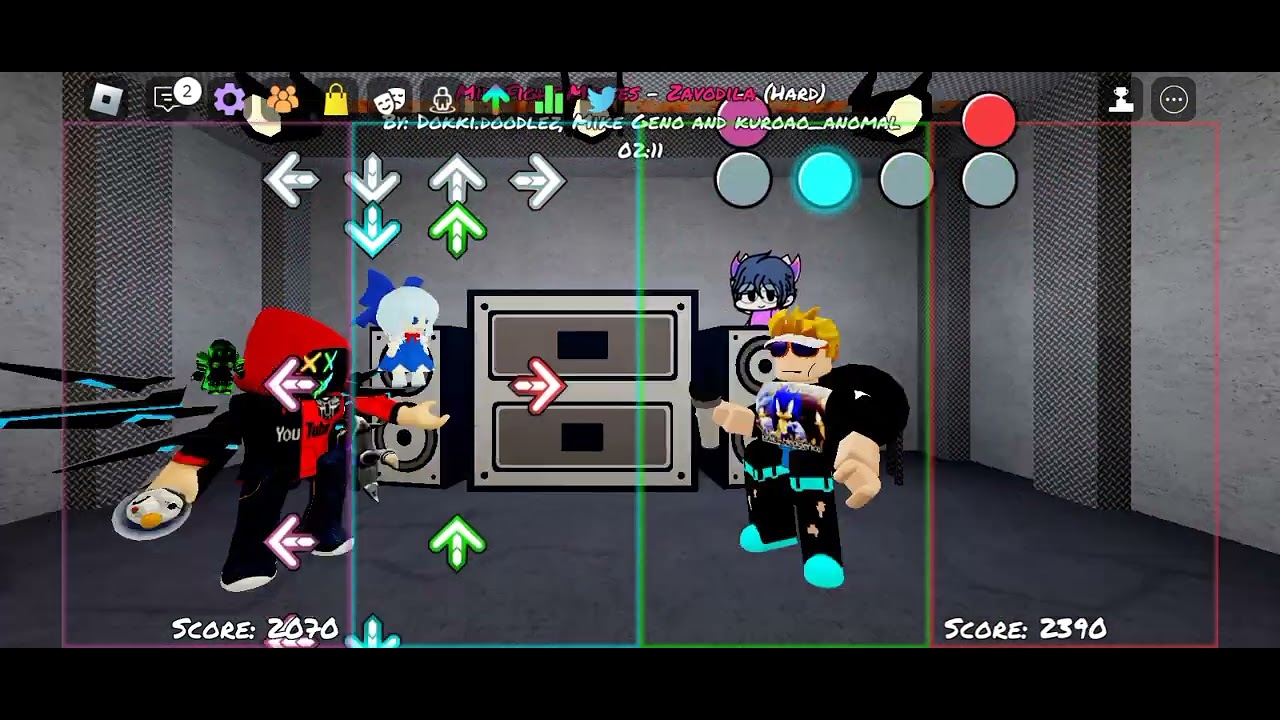 Funky Friday gameplay with my buddy part 2 - YouTube