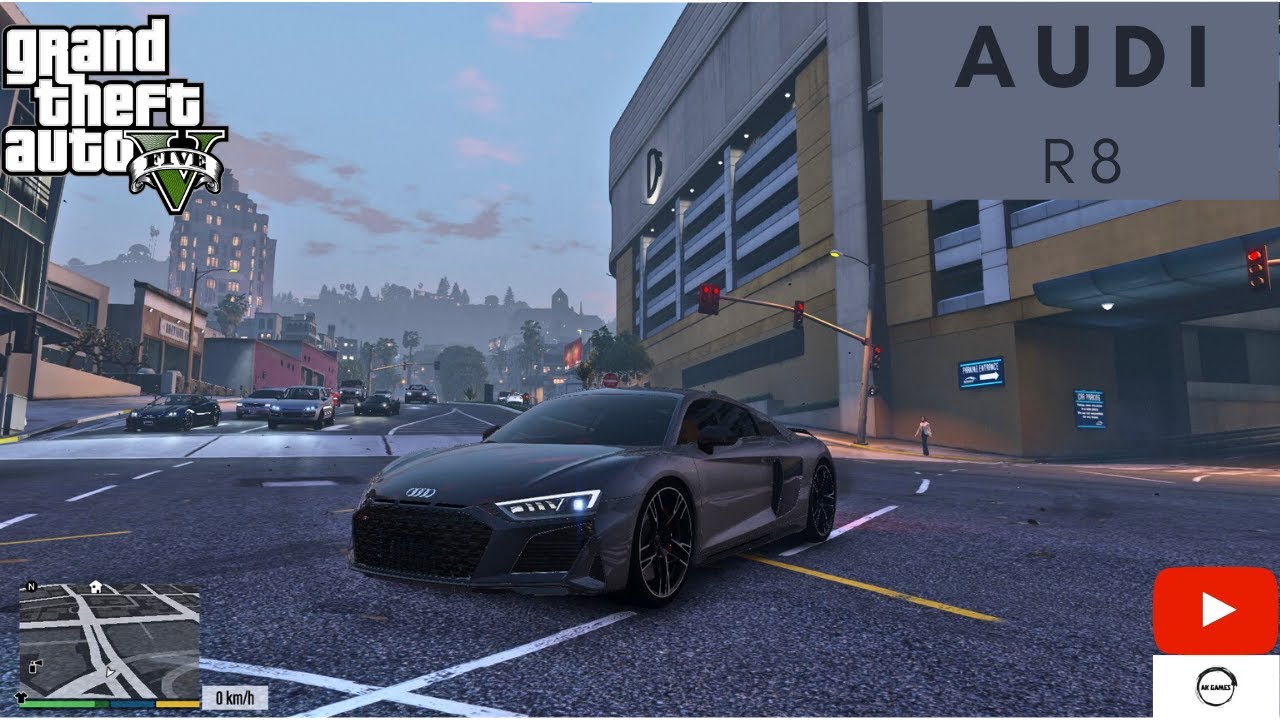 GTA V Mod - 2020 Audi R8 Gameplay & Top Speed RX6700XT RTX Ray-Tracing ...