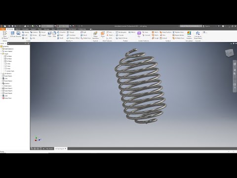 Autodesk Inventor | Coil Spring | Design | 2019 | NVIDIA GeForce GTX 1070 8GB