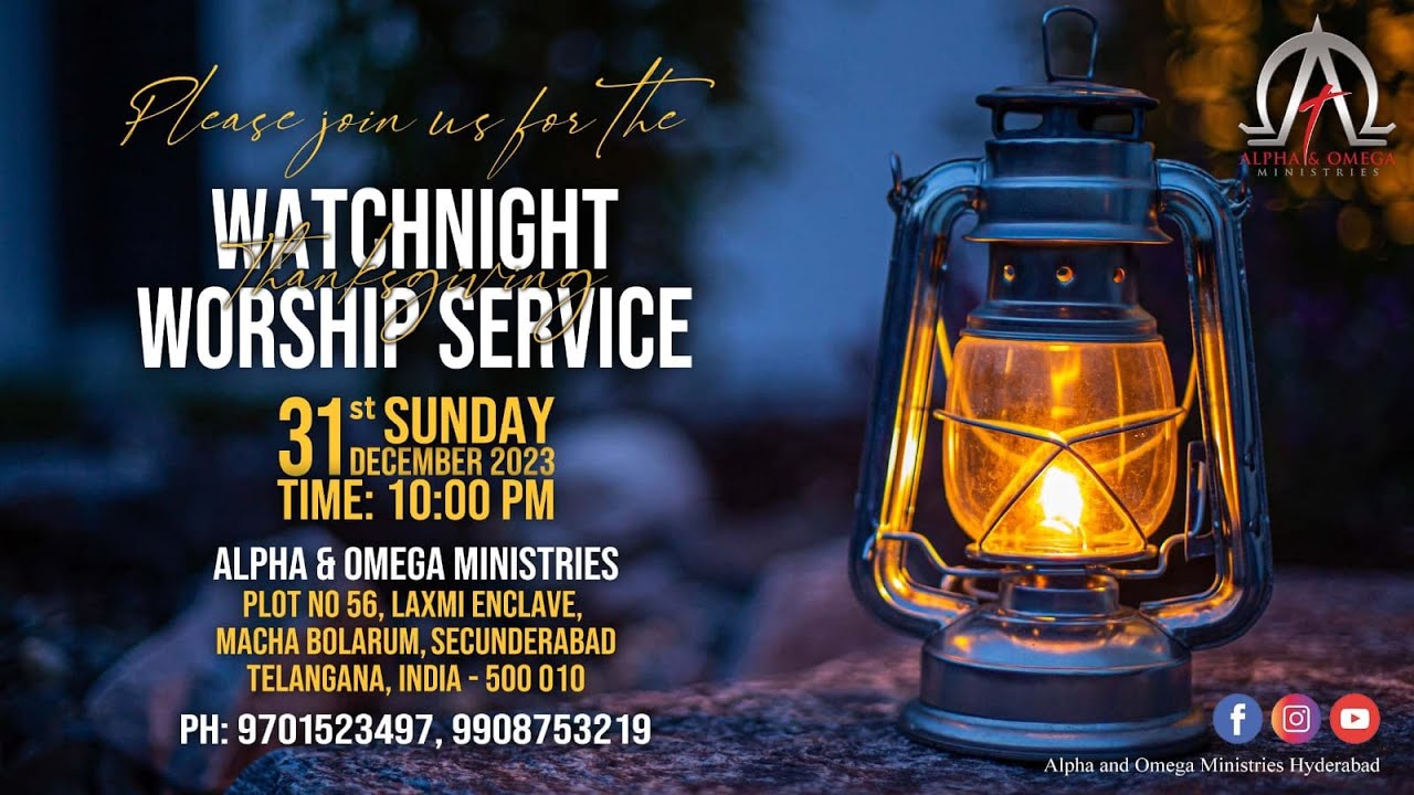 WATCHNIGHT WORSHIP SERVICE (Holy Communion) || 31st December 2023 ...