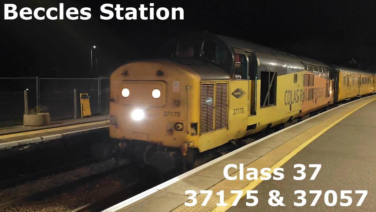 Class 37 37175 & 37057 "Barbara Arbon" Network Rail Test Train at ...